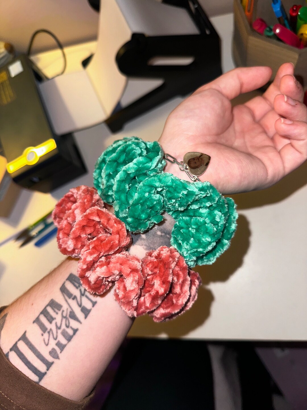 Velvet Crochet Scrunchie | Hand-made Scrunchies - Etsy