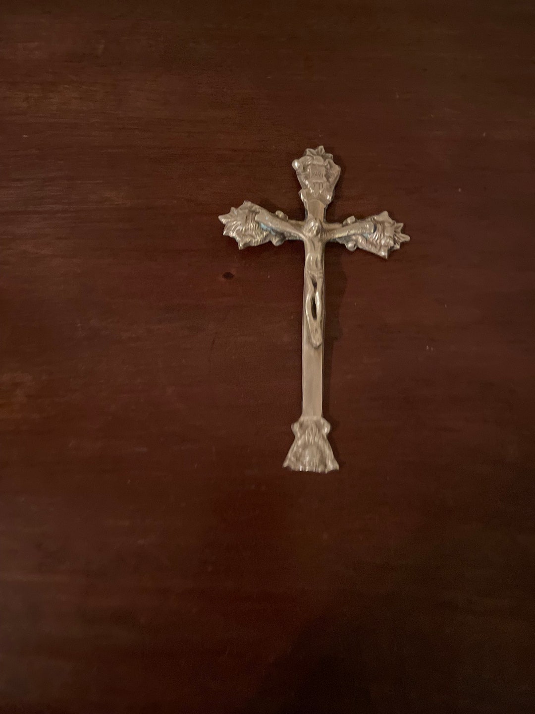 Vintage Solid Brass Wall Mount Crusifix - Etsy