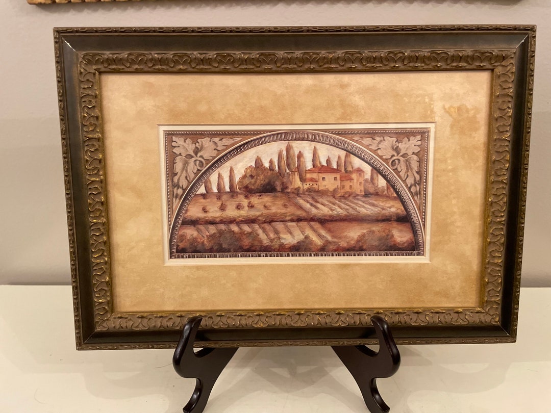 Paul Jensen Print Framed Villa De Toscana 2 - Etsy