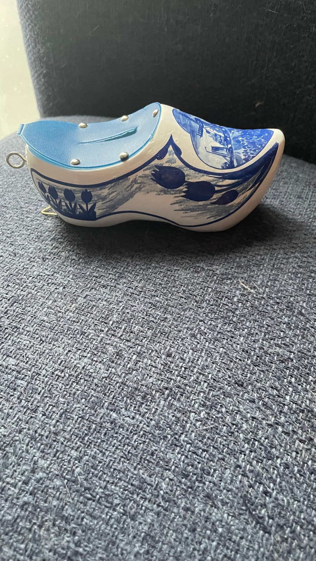 Wooden Clog Money Bank Delft Blue - Etsy