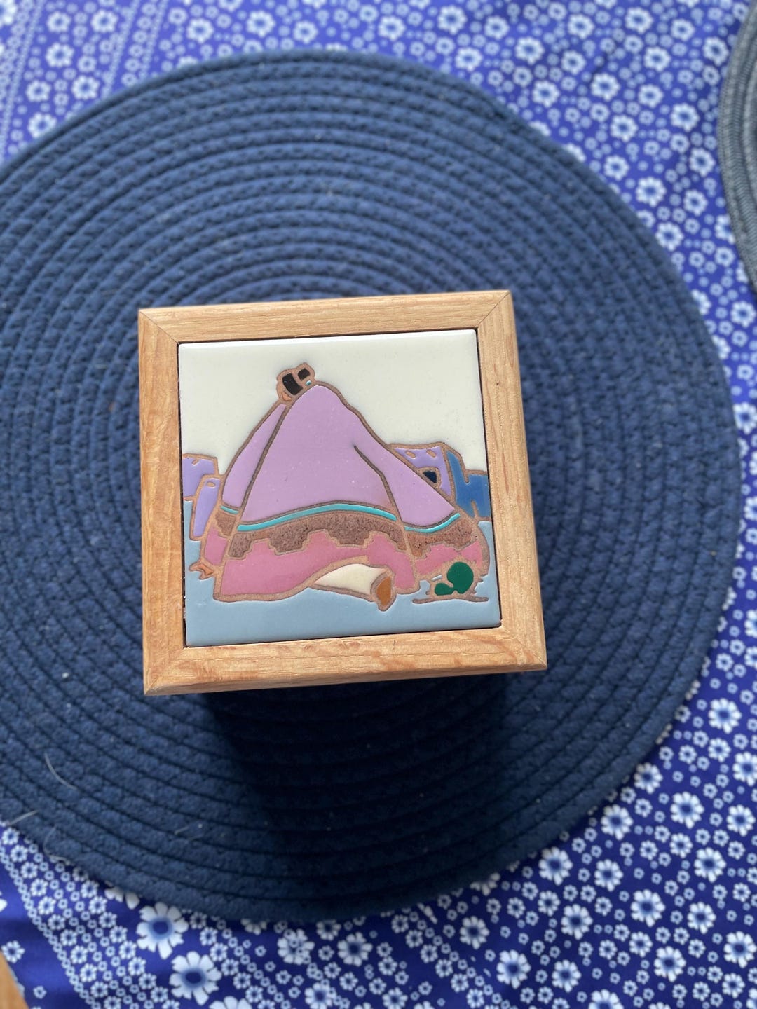 Vintage Box Arius Santa Fe Art Tile Featuring a Southwestern-style - Etsy
