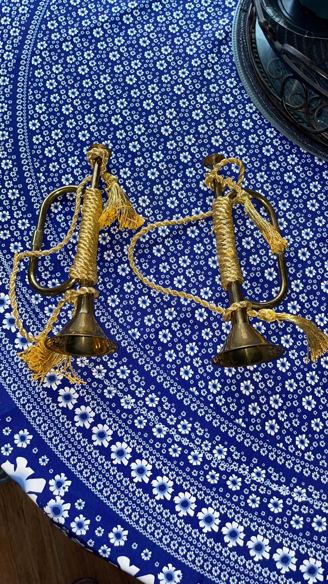 Vintage Set of 2 Brass Bugles Adorned With Decorative Rope and Tassels - Etsy