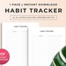 Weekly Habit Tracker PDF Printable Routine Tracker, 7 Day Habit ...