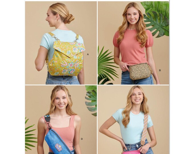 S9936 Backpack, Bag, and Purse by Elaine Heigl Designs Simplicity ...