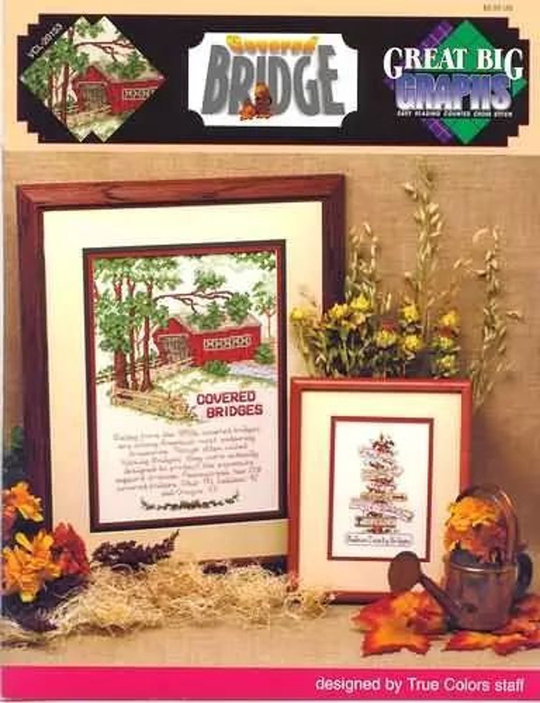 Covered Bridges Counted Cross Stitch Pattern 2 Designs Rare 1992 OOP - Etsy