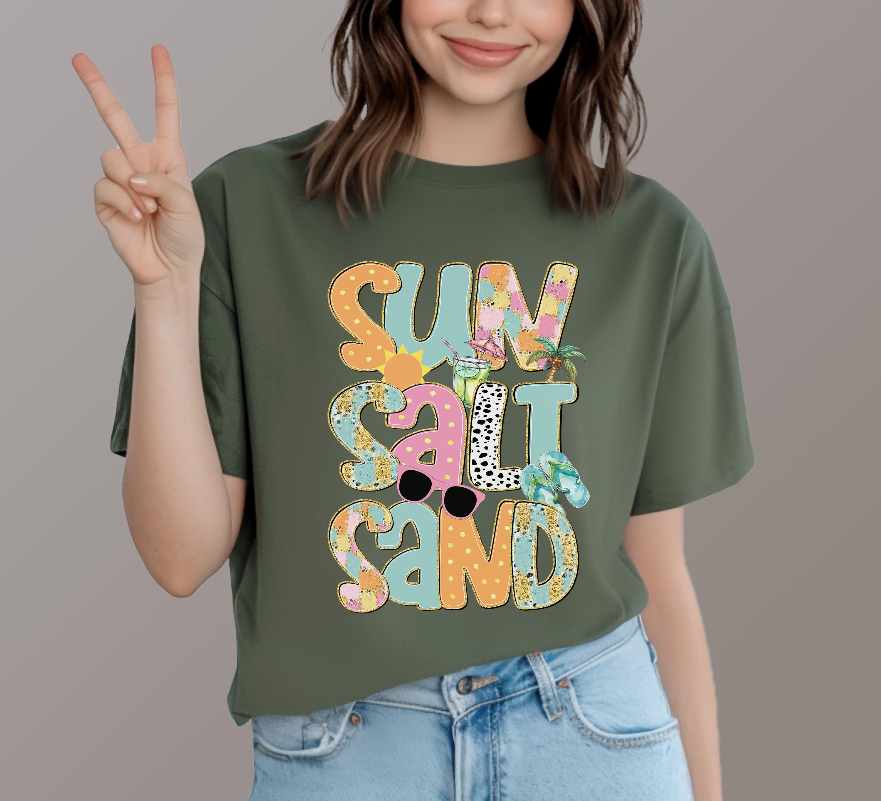 Sun Salt Sand PNG, Trendy Beach Png, Summer Png, Summer Vacay Vibes Png ...