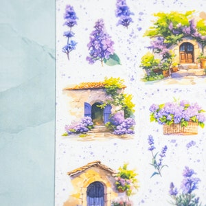 Provence Sticker Sheet - Set of 18 Stickers for Journal, Planner ...