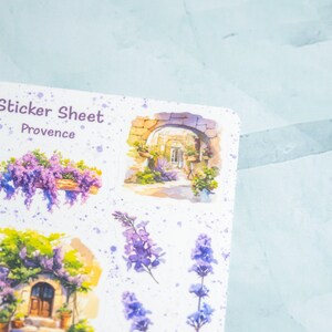 Provence Sticker Sheet - Set of 18 Stickers for Journal, Planner ...