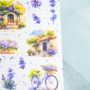 Provence Sticker Sheet - Set of 18 Stickers for Journal, Planner ...