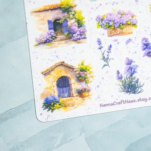 Provence Sticker Sheet - Set of 18 Stickers for Journal, Planner ...