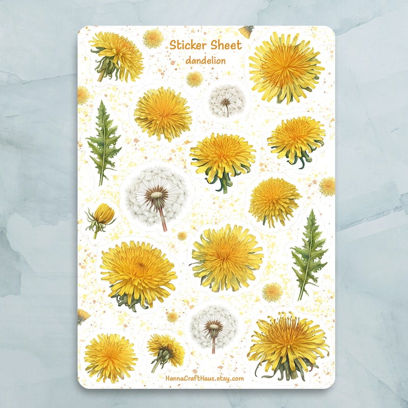 Dandelion Stickers - Etsy
