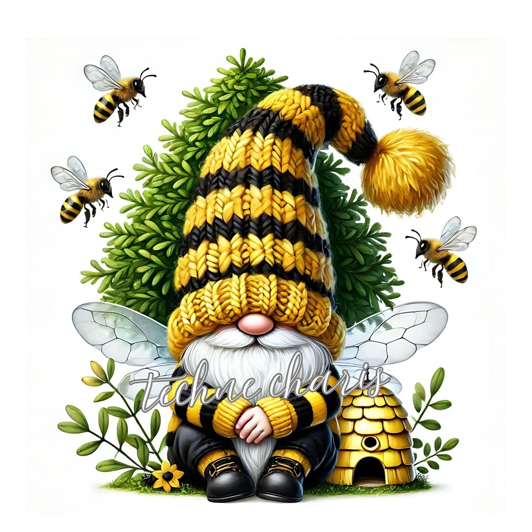 Bumble Bee Gnomes Clipart 10 High-quality 300 DPI Jpegs Honey Bee ...