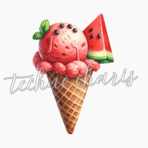 Watermelon PNG Clipart Set of 10 – Summer Fruit Graphics, Hello Summer ...
