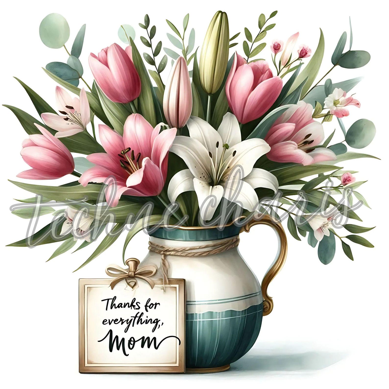 Mother’s Day Wildflower Clipart Bundle, 10 JPG Watercolor Floral ...