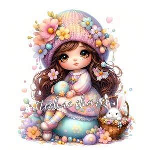 Easter Gnome Clipart | 10 Watercolor Jpegs 300 DPI | Printable Art for ...