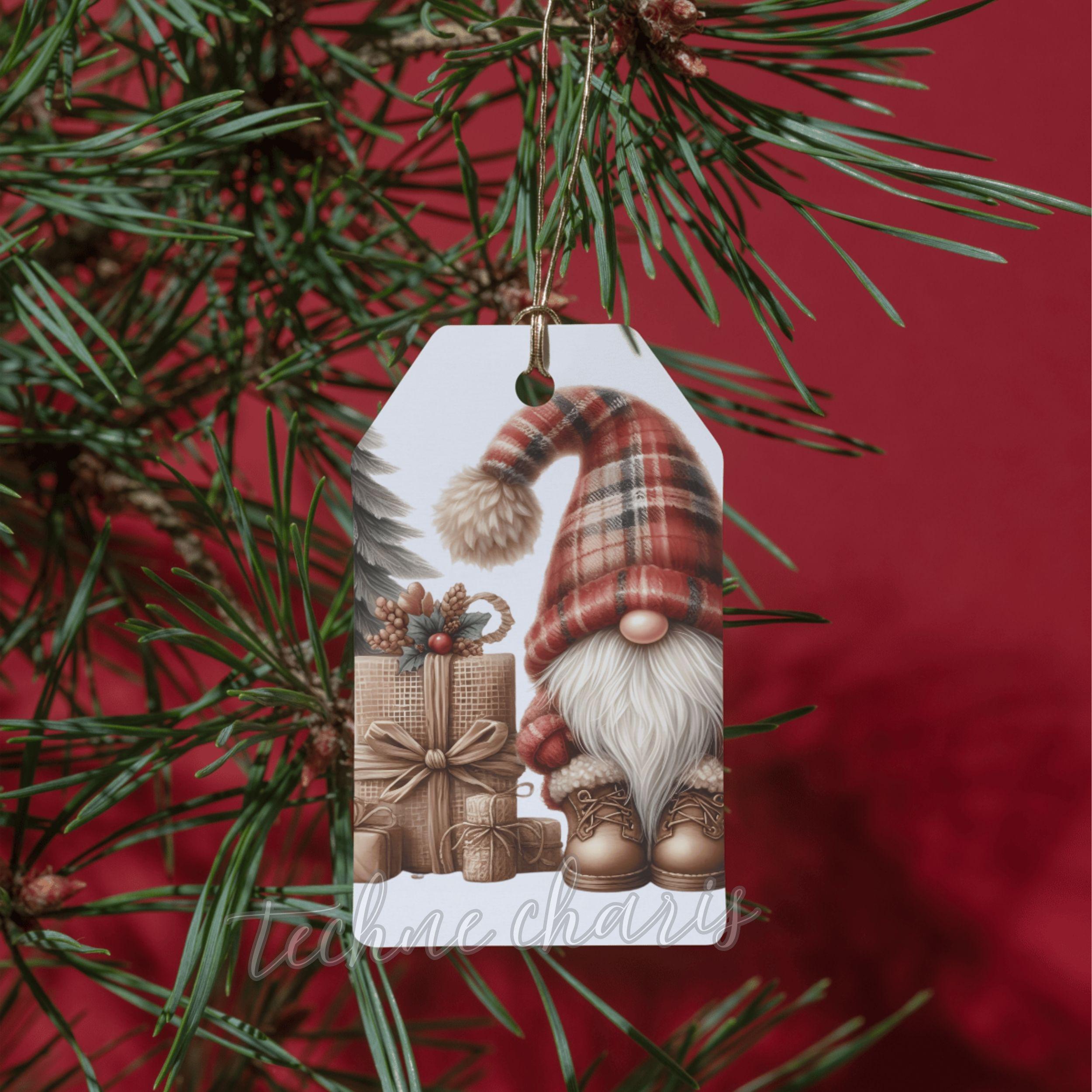 Watercolor Christmas Gnome Clipart | Rustic Holiday PNG Bundle (digital ...