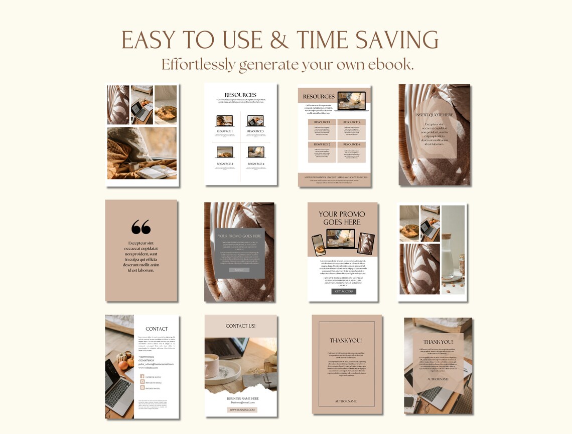 Modern Workbook Workbook Template Canva Ebook Template Canva ...