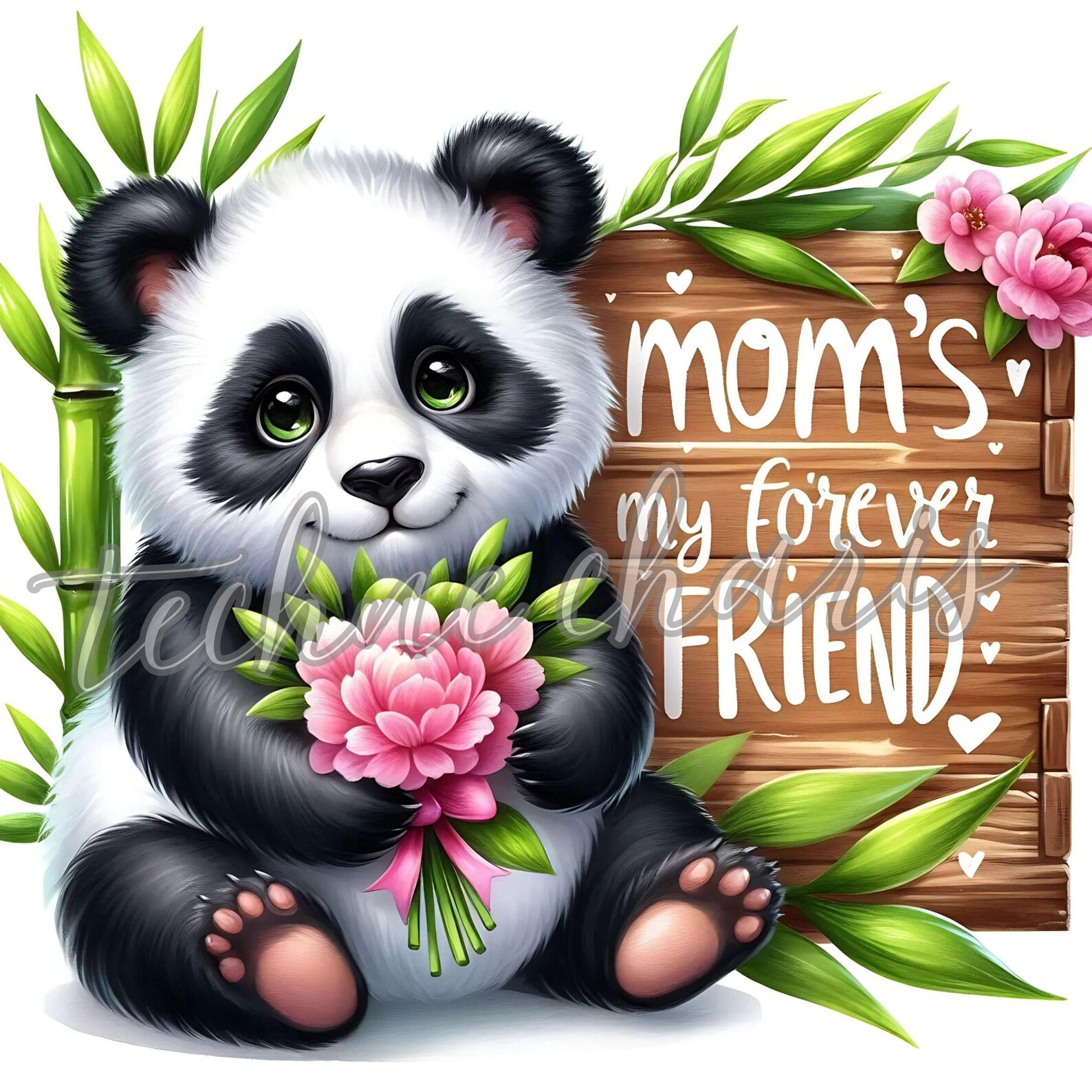 Mother’s Day Animal Clipart Bundle, 10 Cute Mom Animals JPG, Watercolor ...