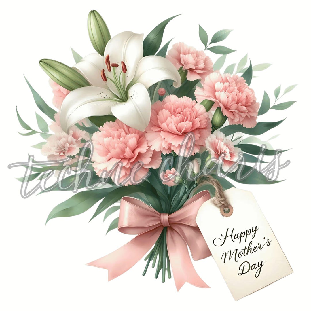 Happy Mother's Day Clipart Bundle – 10 PNG Graphics for Sublimation ...