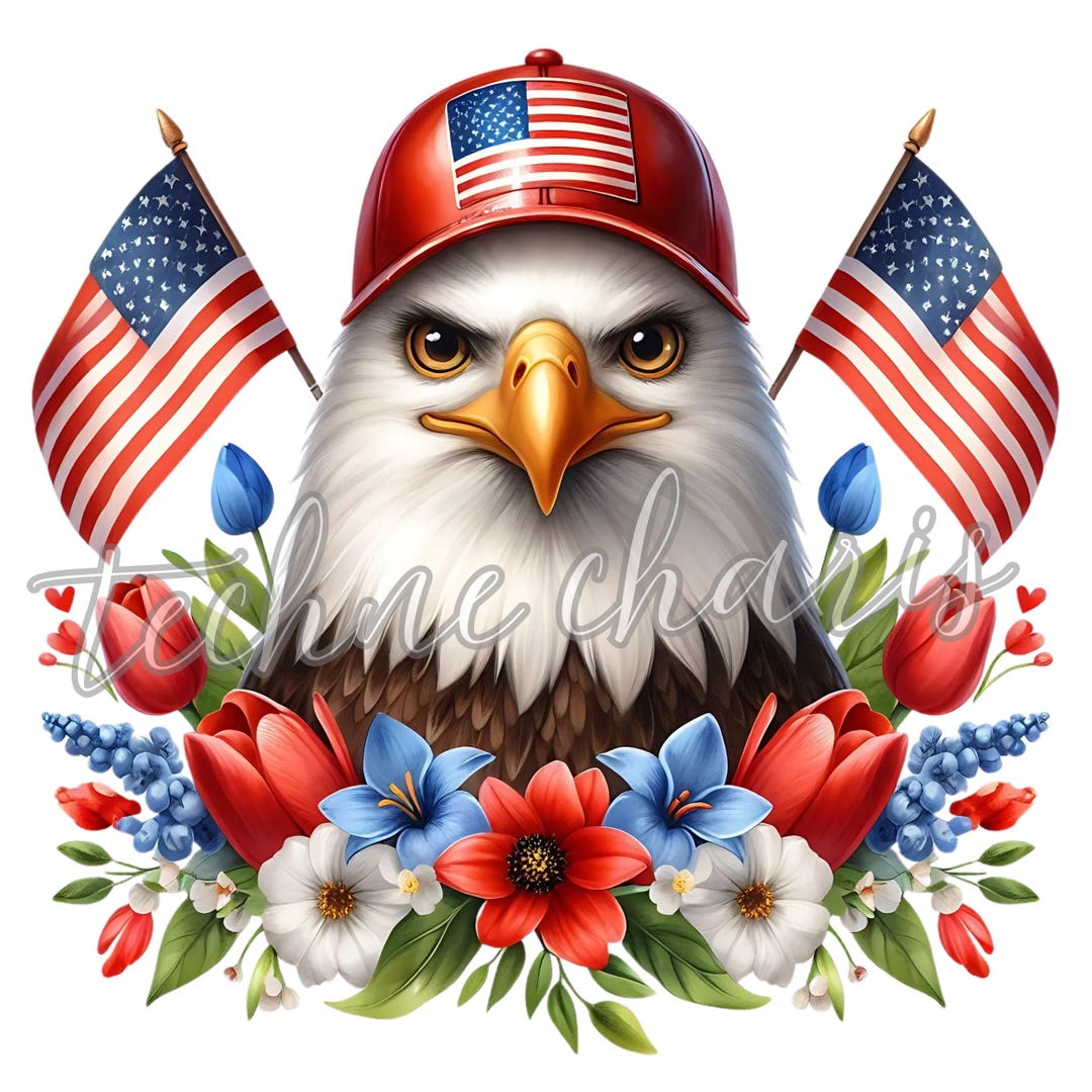 10 Pngs Patriotic Animals Clipart, July 4th Clipart, Cute Animals ...