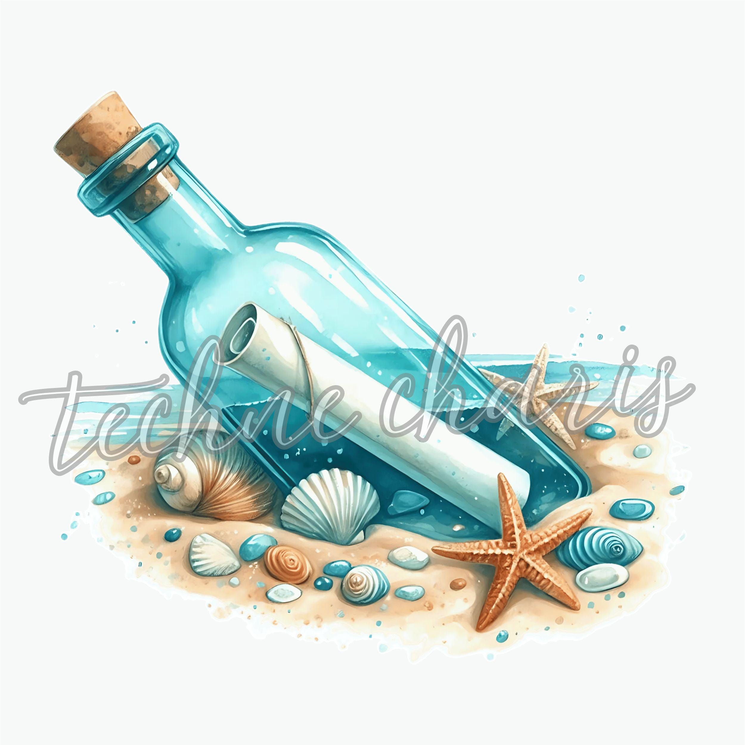 Watercolor Nautical Clipart, 10 Beach Clipart PNG, Summer Clipart ...