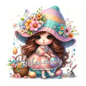 Easter Gnome Clipart | 10 Watercolor Jpegs 300 DPI | Printable Art for ...