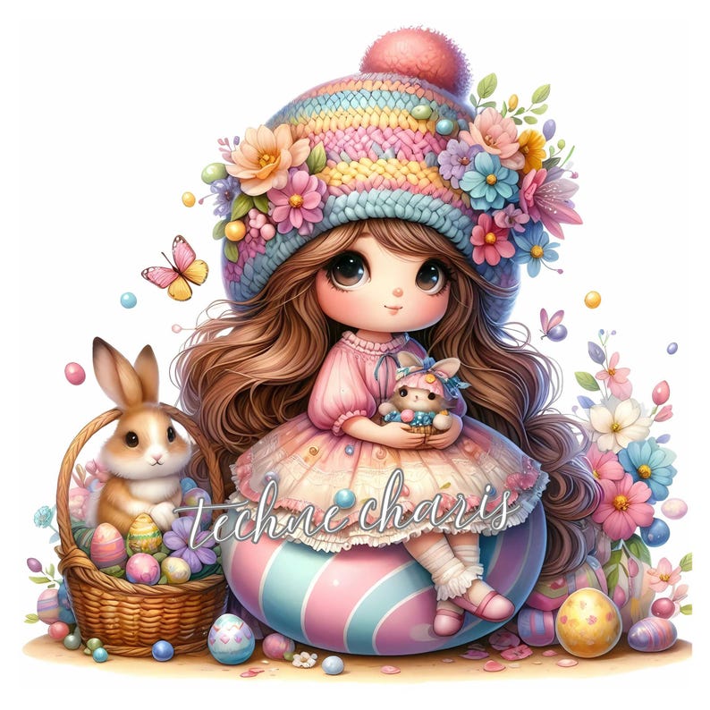 Easter Gnome Clipart | 10 Watercolor Jpegs 300 DPI | Printable Art for ...