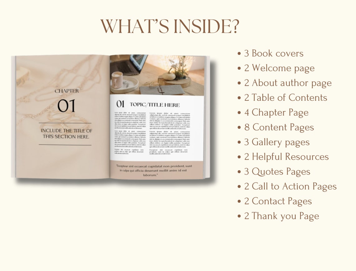 Modern Workbook Workbook Template Canva Ebook Template Canva ...