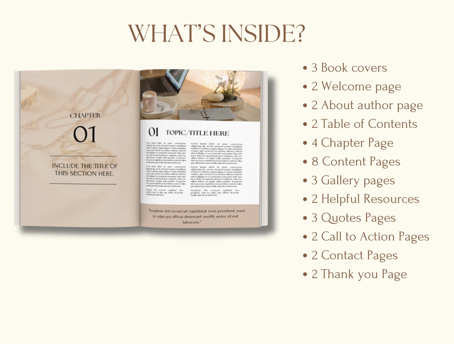Modern Workbook Workbook Template Canva Ebook Template Canva ...