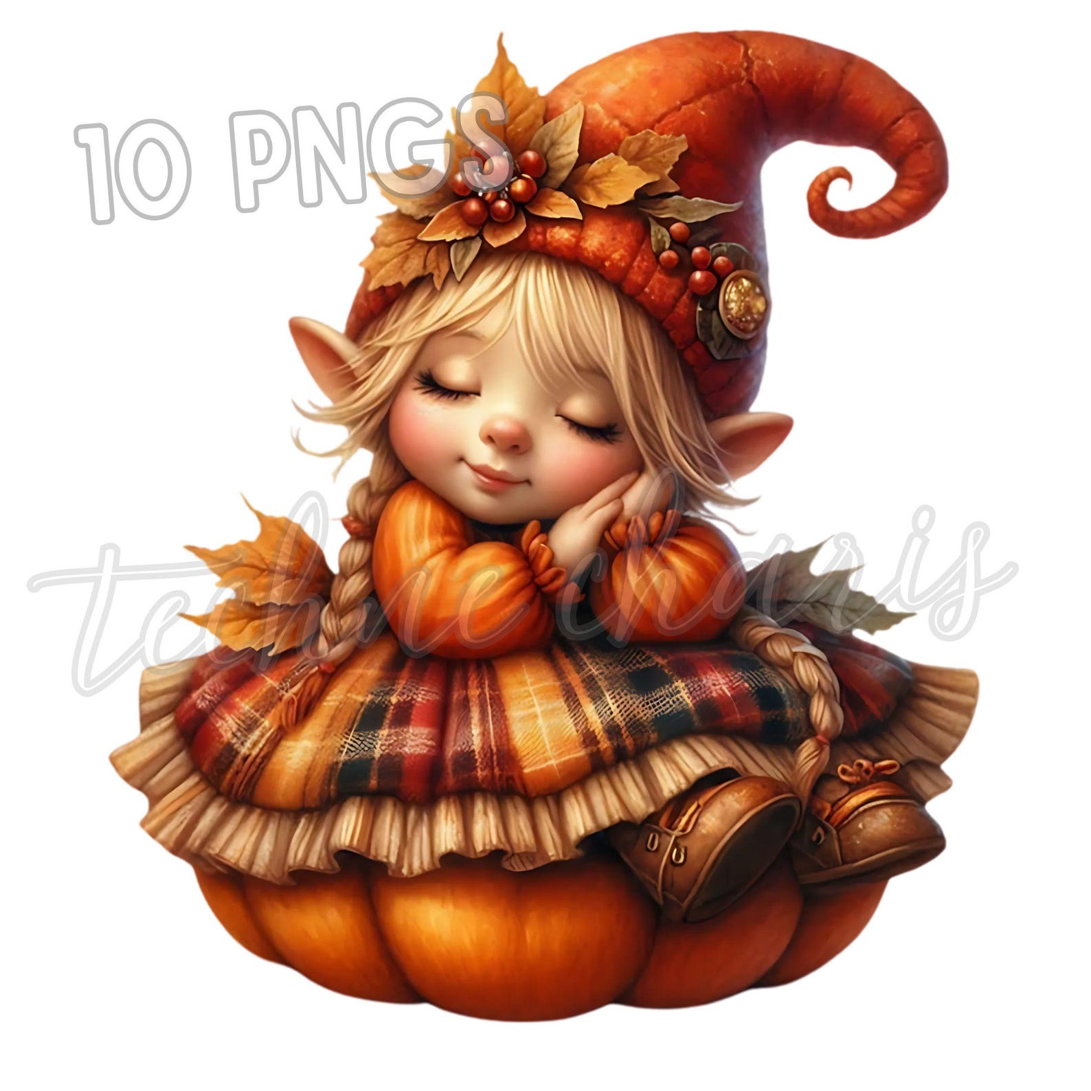 Fall Gnome PNG Bundle | Autumn Pumpkin Gnome Clipart | Cute Sublimation ...