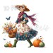 Country Grandma Fall PNG Clipart | 10 Autumn Cowgirl Granny With Hat ...