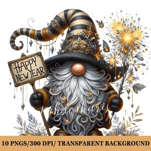 New Year Clipart, Welcome 2025, Gnome Clipart, Happy New Year Png ...