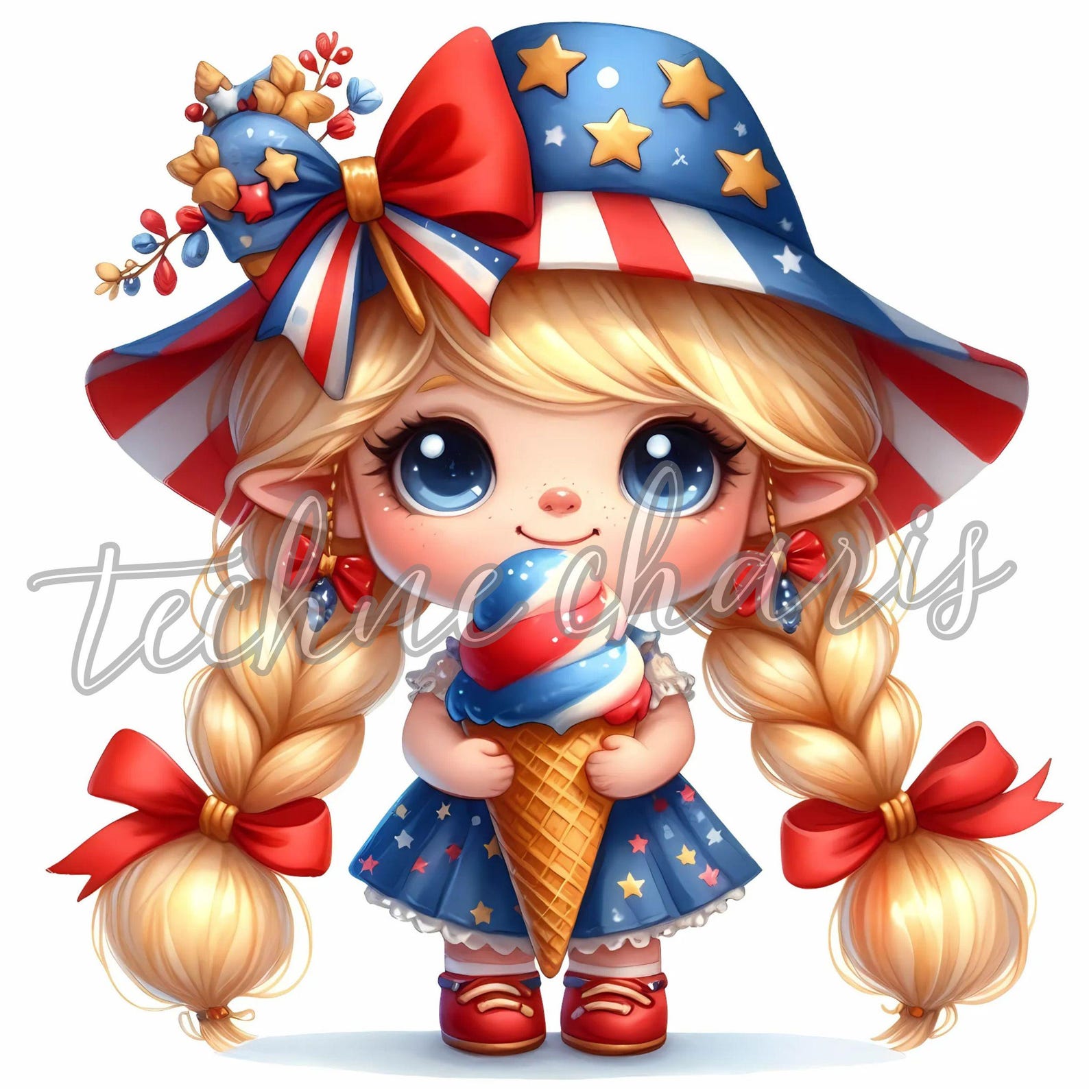 Patriotic Gnome Clipart Bundle | 4th of July & Memorial Day Gnomes ...