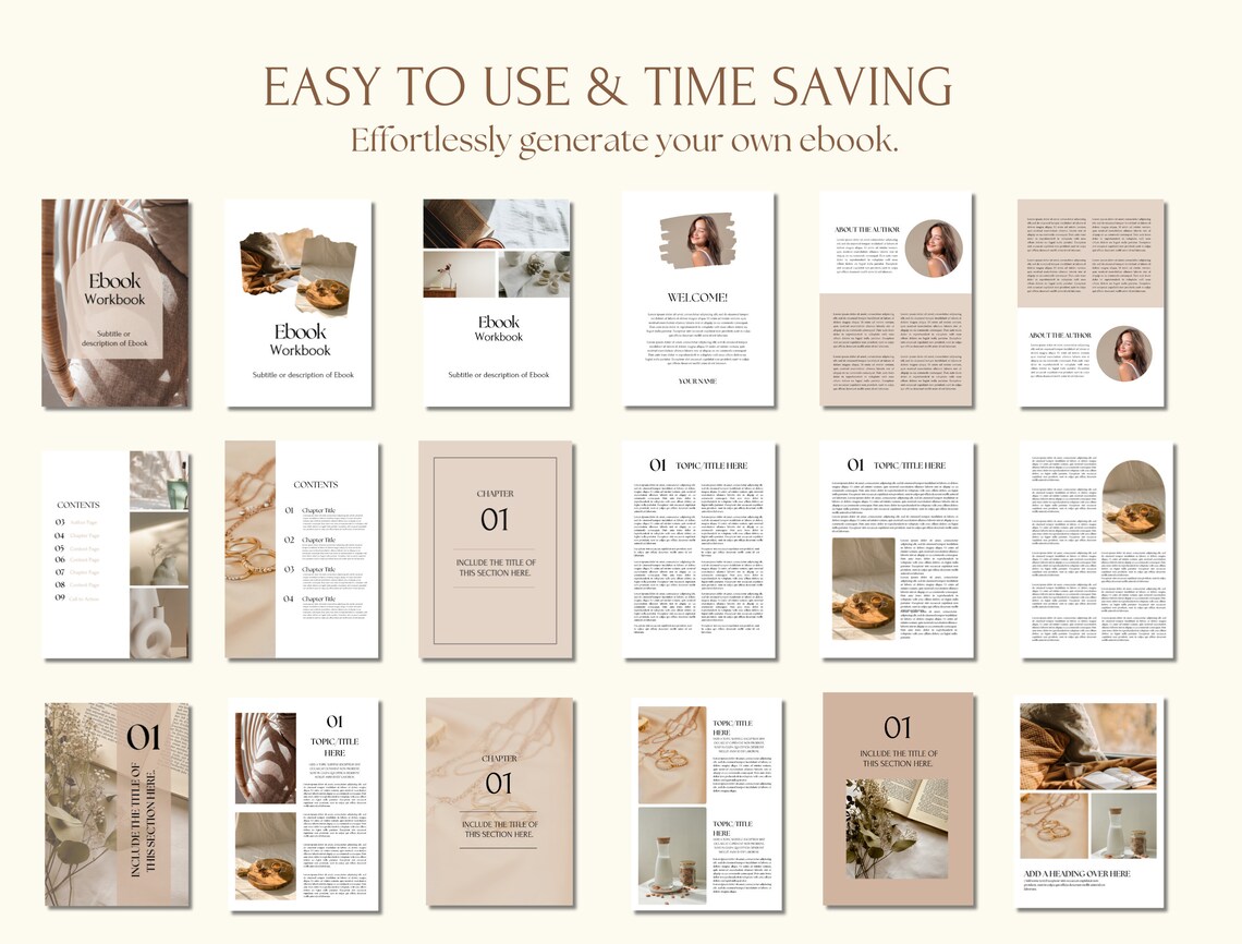 Modern Workbook Workbook Template Canva Ebook Template Canva ...