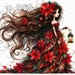 Christmas Fairy Clipart | 10 JPG Poinsettia Dress Holiday Enchantress ...