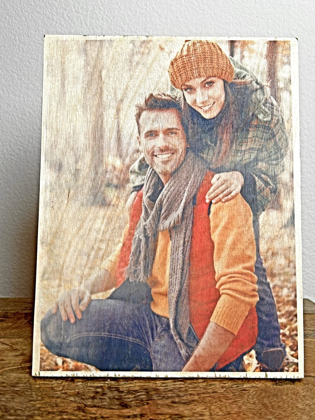 Photo on Wood, Photo Gift, Wooden Photo Print, Picture on Wood, Wedding ...