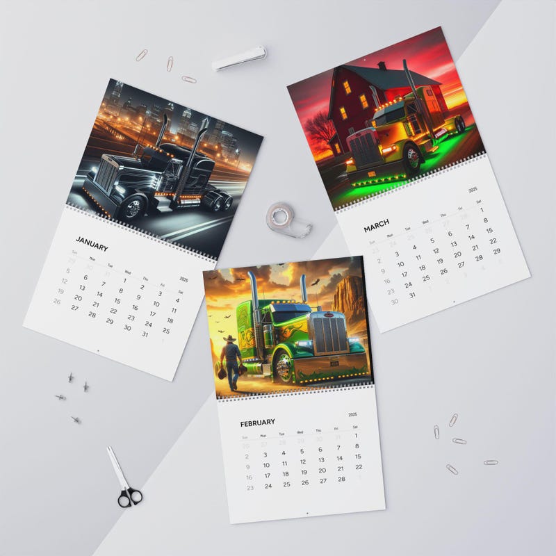 2025 Truck Calendar - Etsy