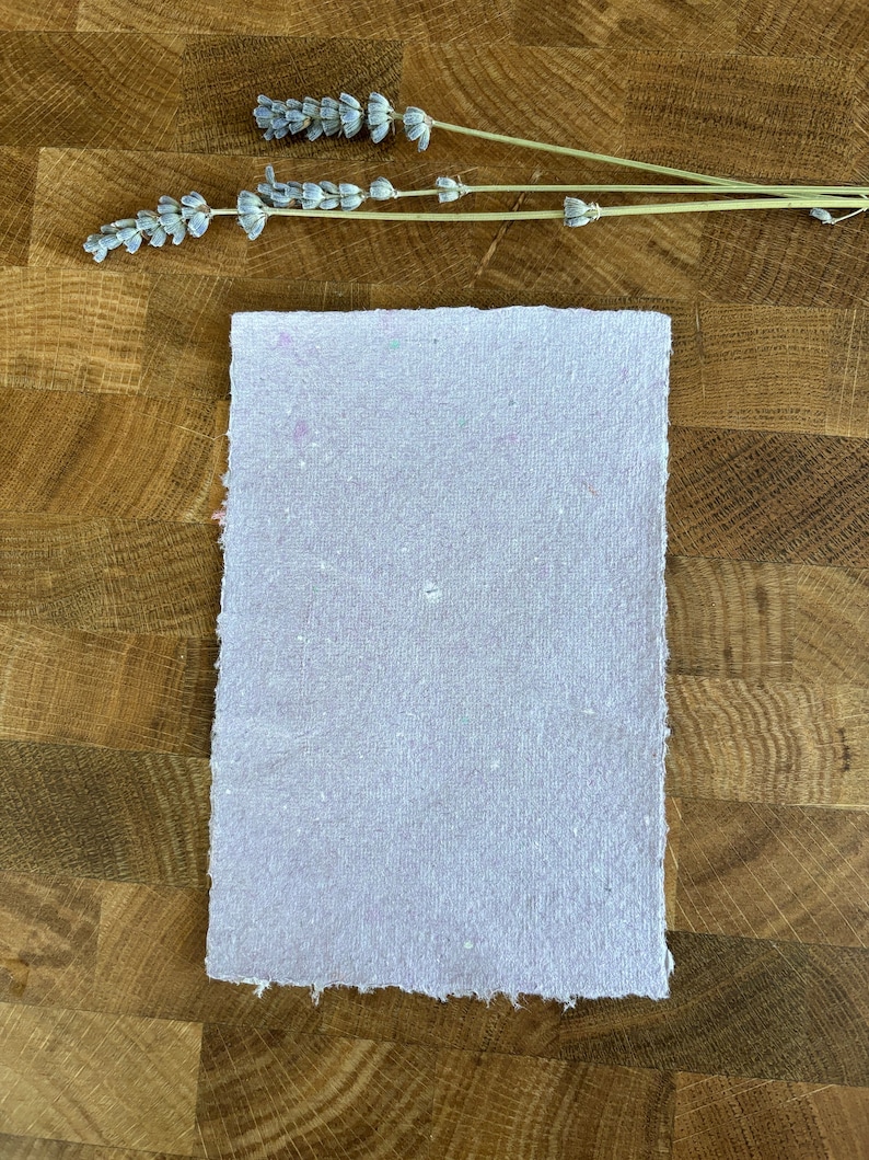 Handmade Recycled Paper With Deckle Edge, Random Assortment of 15 Pages ...