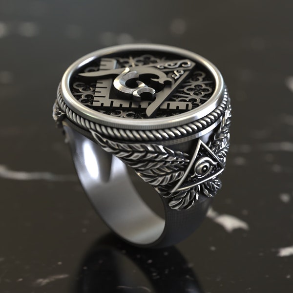 Unique Masonic Rings - Etsy