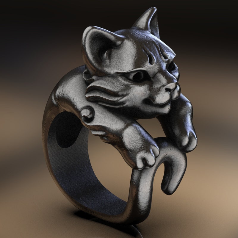 Cat Ring - Etsy