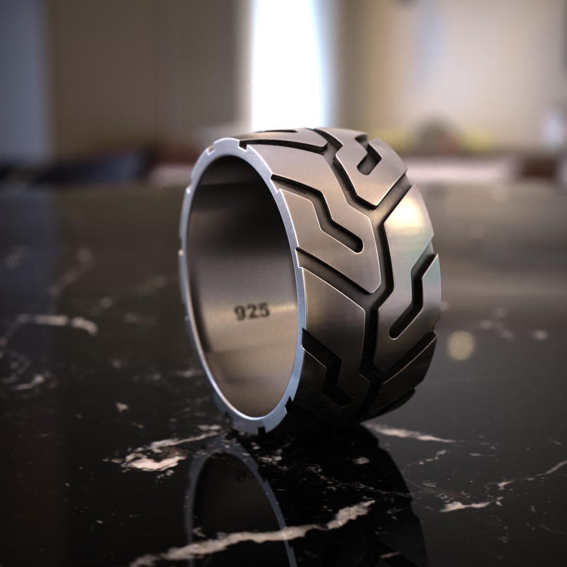 Tire Tread Ring - Etsy