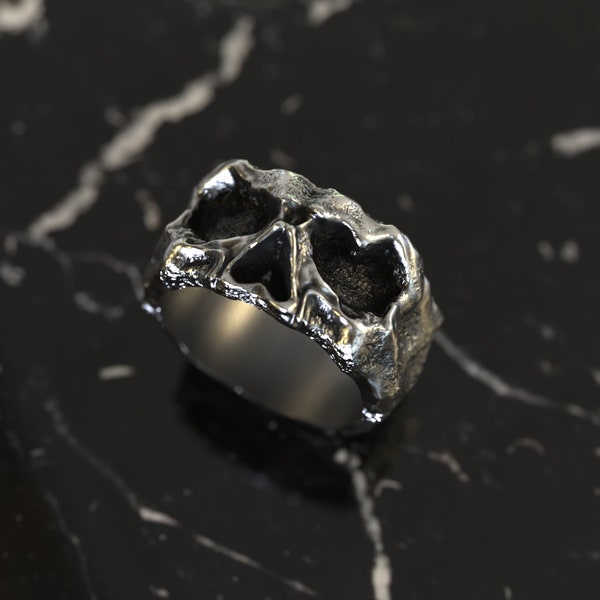 Mens Skull Ring - Etsy