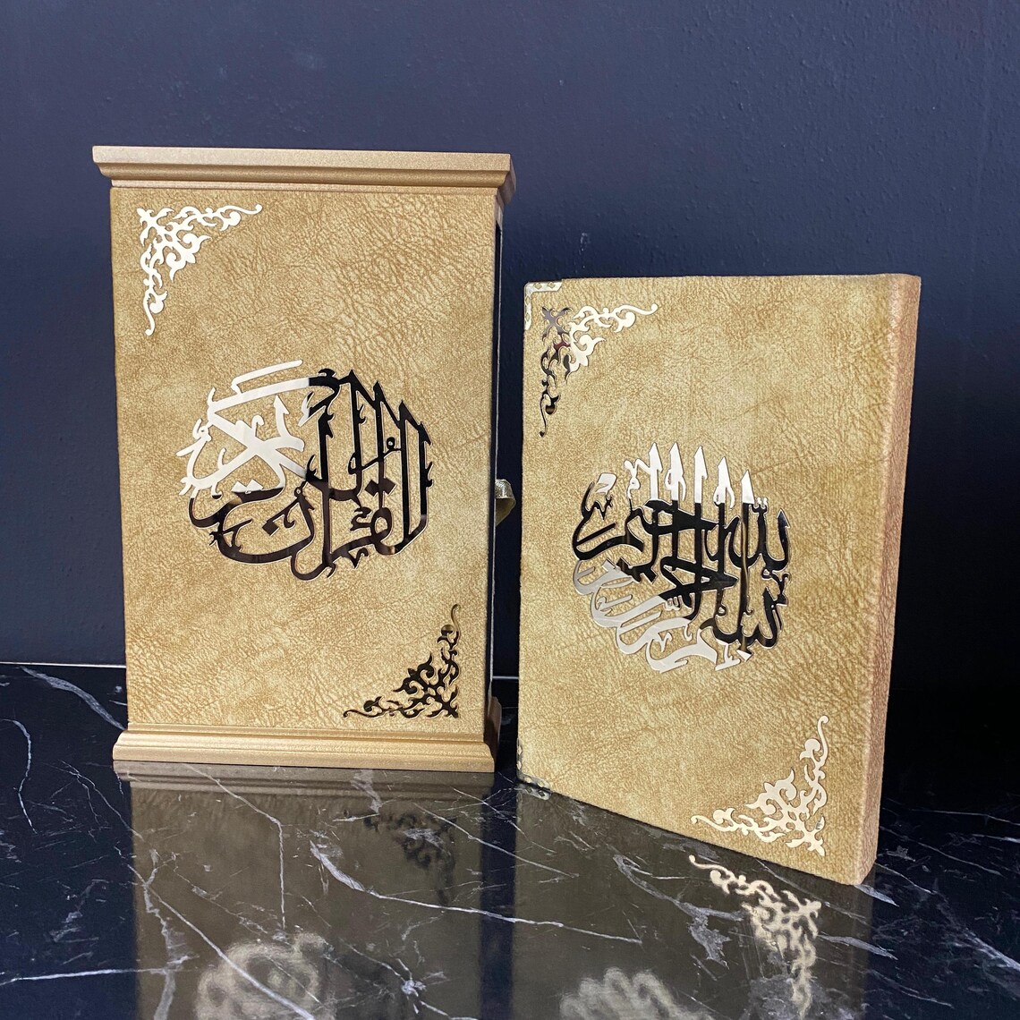 Velvet Cover Luxury Quran Gift Set, Coran, Mushaf, 16x24 Big Size Quran ...