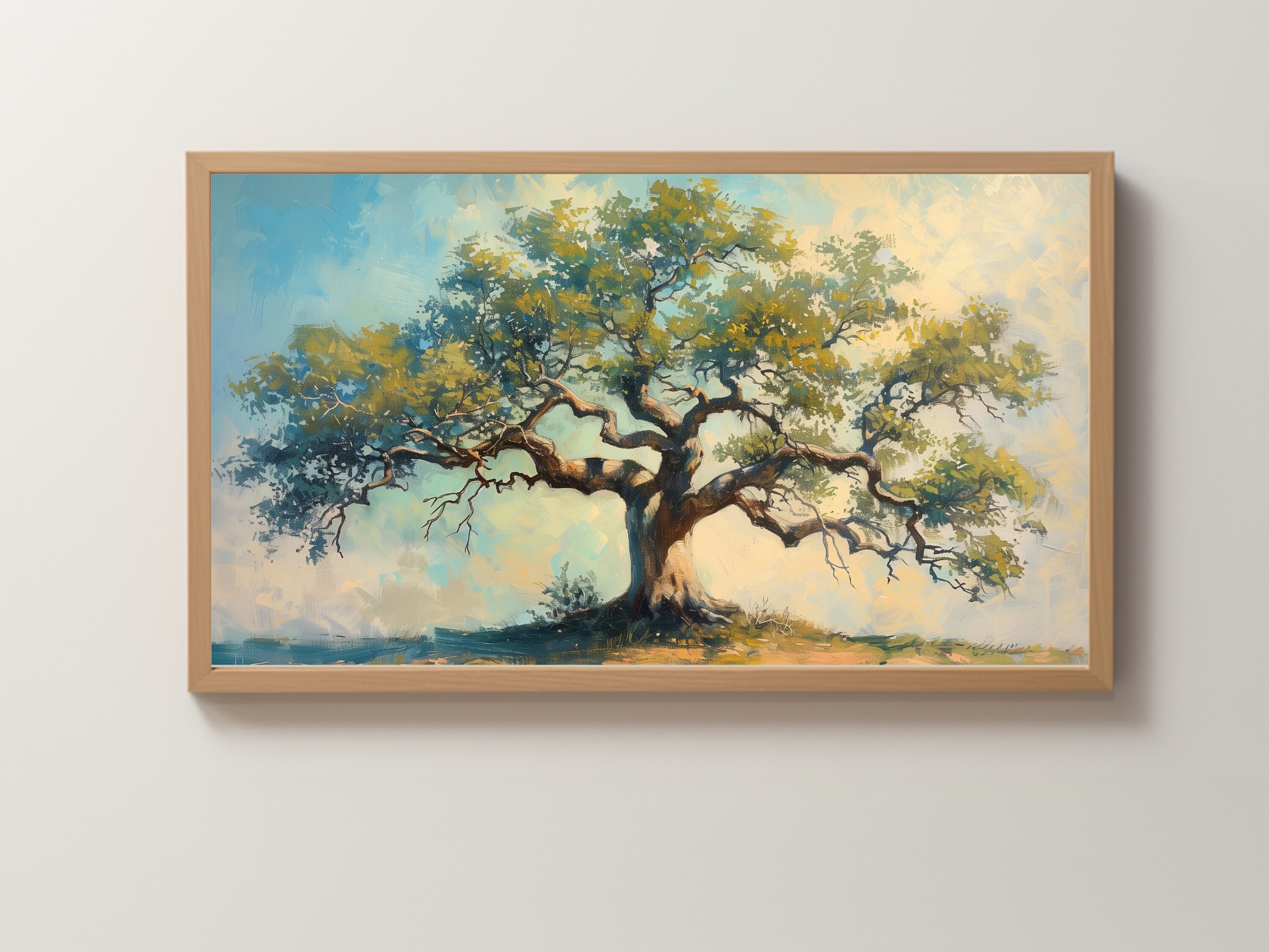 Majestic Oak Tree Digital Art - Instant Download for Samsung Frame TV ...