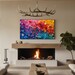 Samsung Frame TV Abstract Rock Formation Rainbow Crushed Glass Abstract ...