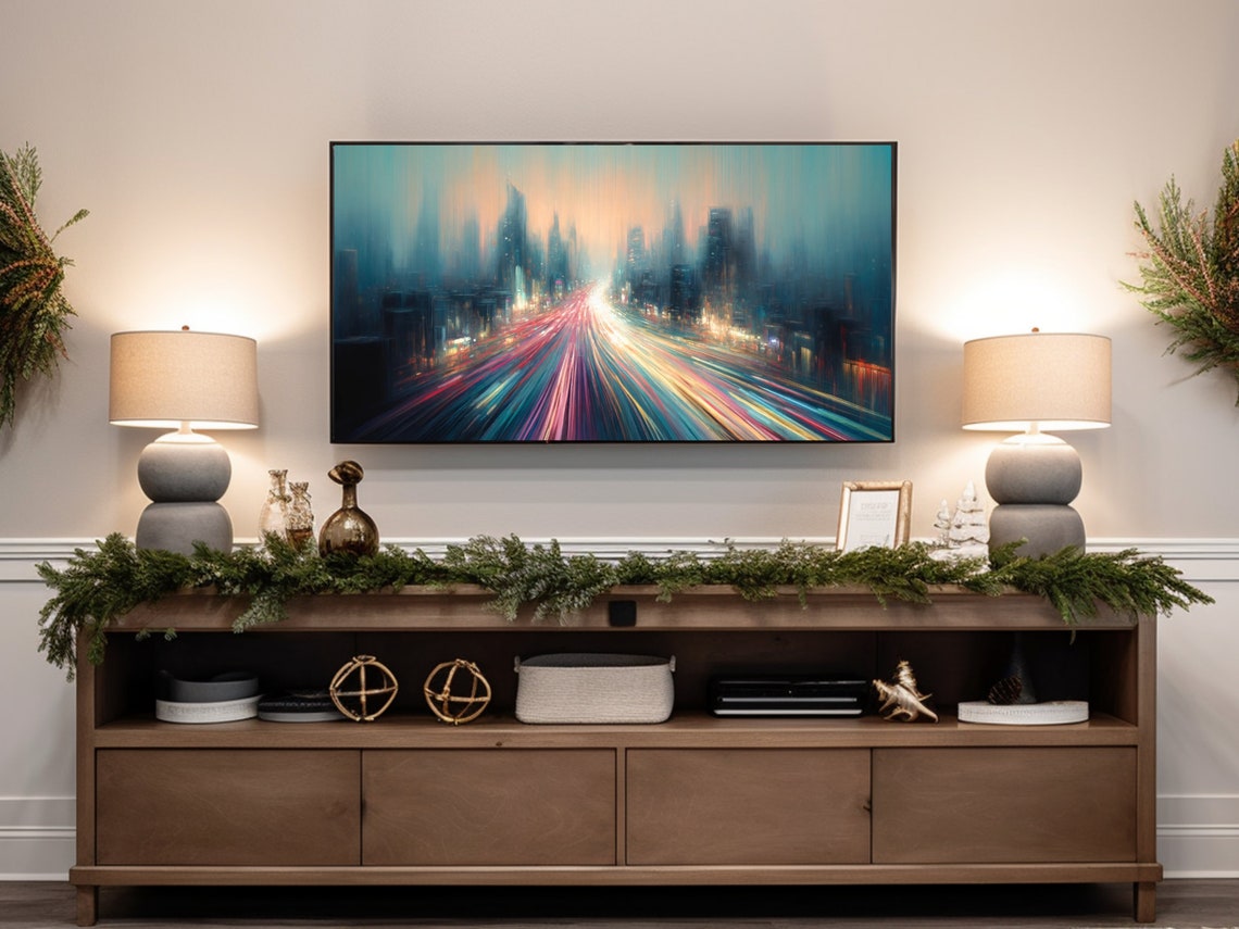 City Lights in Motion: Long Exposure Digital Download for Samsung Frame ...