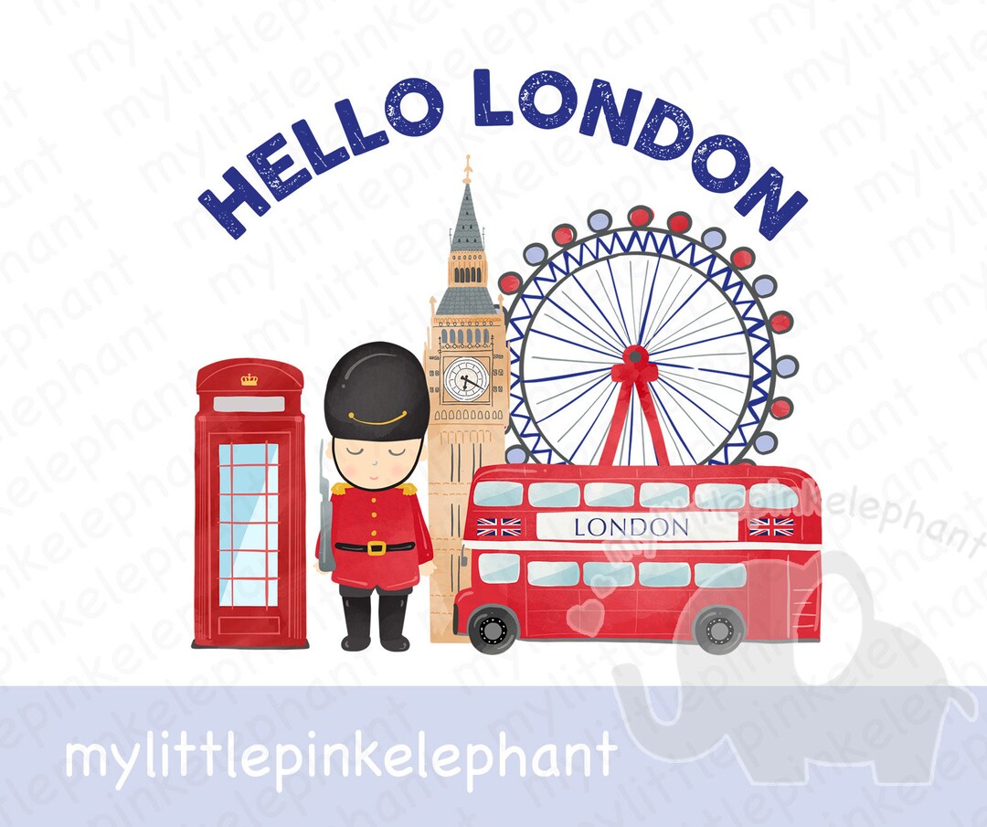 Hello London Kids Shirt PNG, London Sublimation Design, Kids T Shirt ...