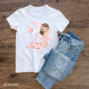 Pink Fairy Rainbow Numbers 1-6 PNG, Fairies Sublimation Design, Fairy ...