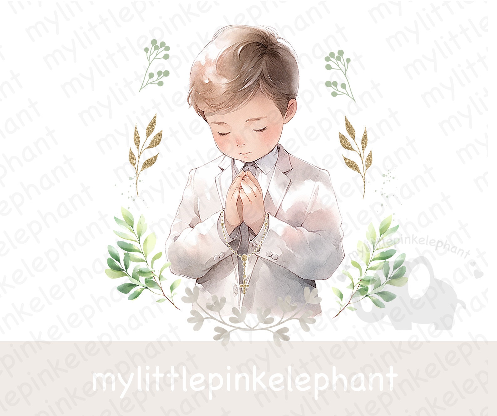 First Holy Communion Cross Chalice PNG, Boy 1st Communion Sublimation ...