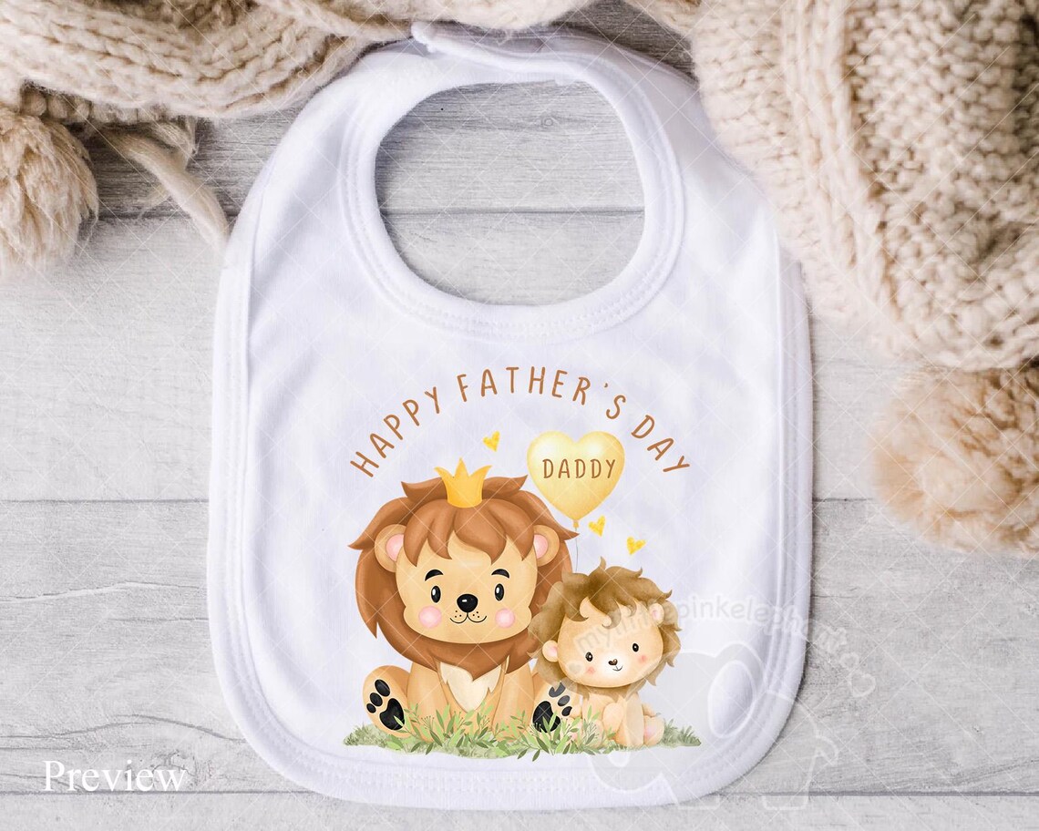 Lion Daddy Lion Baby Happy Father's Day PNG, Fathers Day Animal Design ...